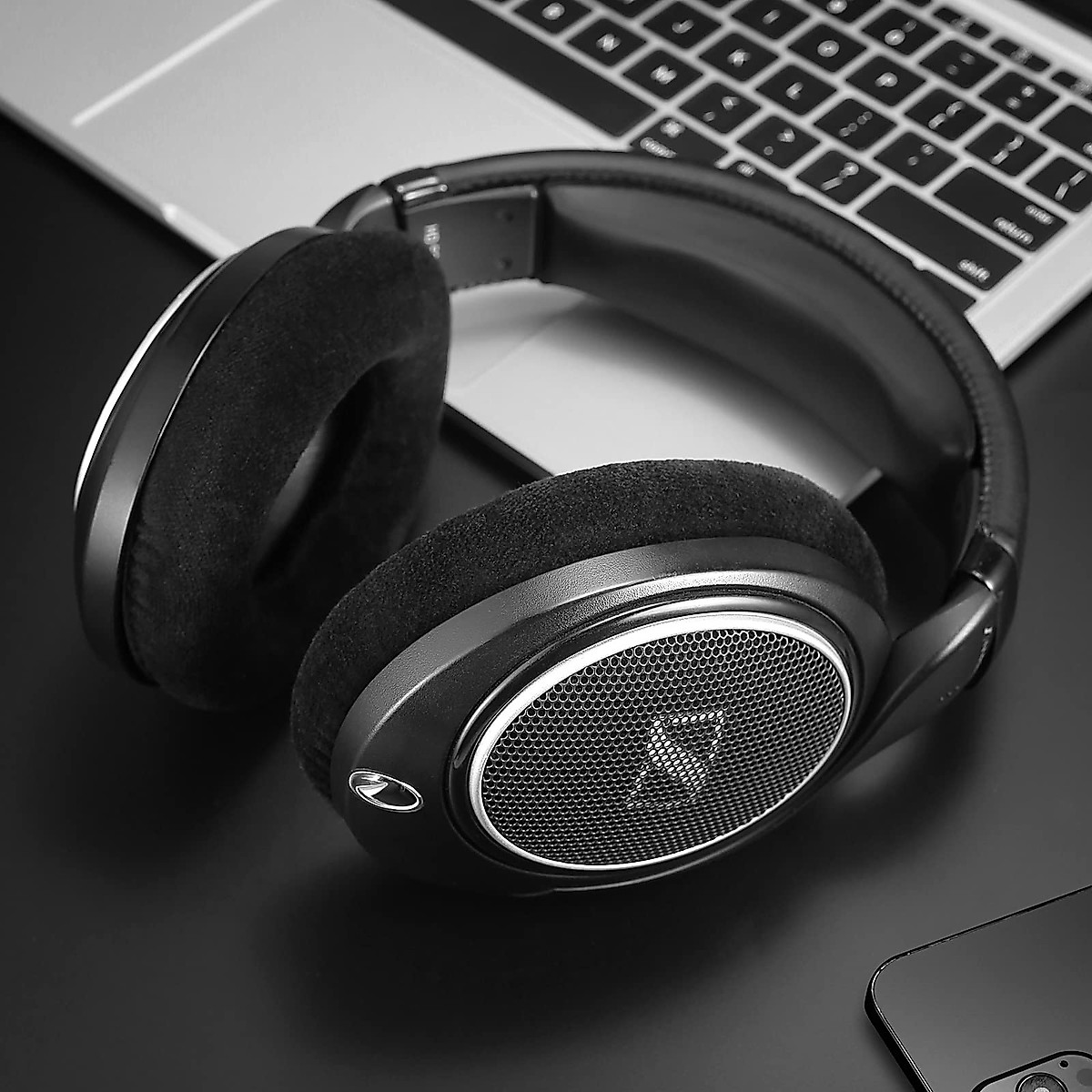 Gvoears HD598 Ear Pads Cushions for Sennheiser HD598 HD598 Cs HD598SE HD 598 SR HD518 HD558 HD595 HD599 HD569 HD579 HD560s Headphones Earpads,Headset Ear Cushions Earmuffs Comfort Black Dense Velvet