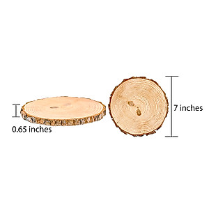 Set of (10) 7-8 inch wood slices for wedding centerpieces! Woodland baby shower decor, rustic baby shower decor, woodland decorations, rustic wedding decorations!