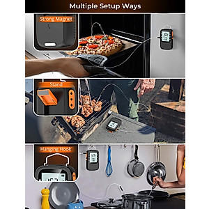 Govee Bluetooth Meat Thermometer, Wireless Meat Thermometer for Smoker Oven, Digital Grill Thermometer with 2 Probes, Timer Mode, Smart LCD Backlight BBQ Thermometer for Cooking Turkey Fish Beef