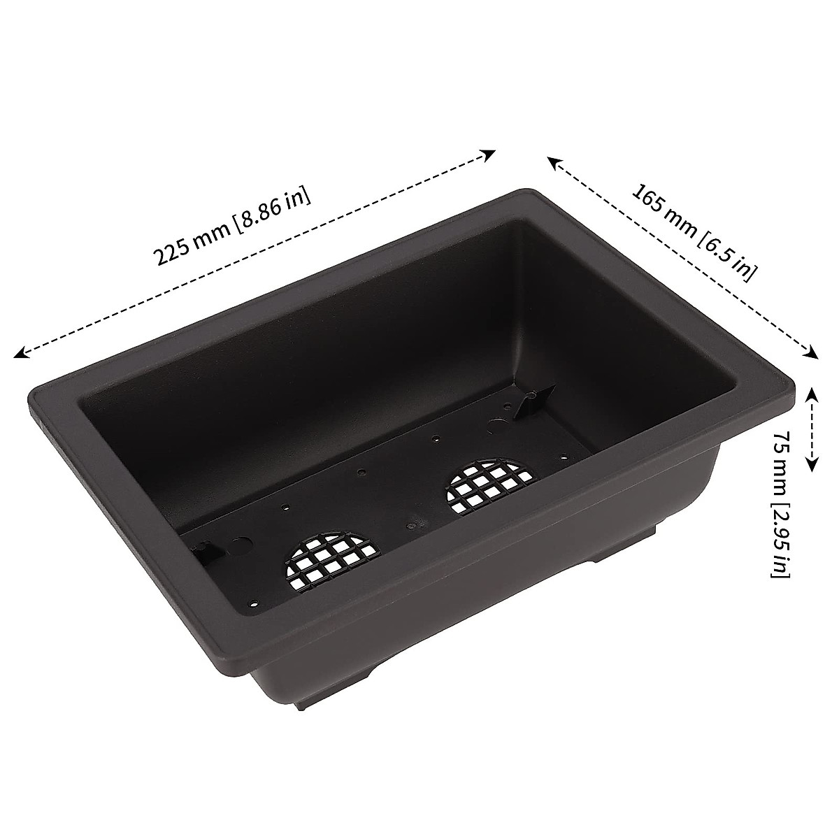 MANCHAP 20 PCS 8.9 Inch Plastic Bonsai Training Pots, Rectangular Bonsai Tree Planter Pot for Garden, Yard, Office, Home Decorative