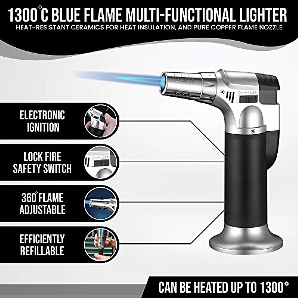 All Star Smoker Wooden Cocktail Smoker Kit with Torch - 8 Wood Chips for Smoker - Smoke Cocktail Kit - Drink Smoker for Whiskey - Bourbon Smoker Kit for Drinks - Old Fashioned Smoker Kit (No Butane)