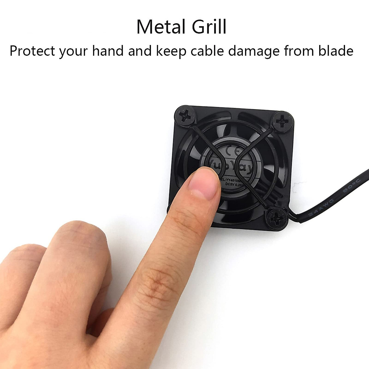 YupYay 40mm USB Fan Cooling Fan with 3 Adjustable Speed, Dual Ball Bearing 5V USB Fan Compatible for Face Shield, Helmet, Tablet TV Receiver Router DVR Playstation Xbox Computer Cabinet Cooling