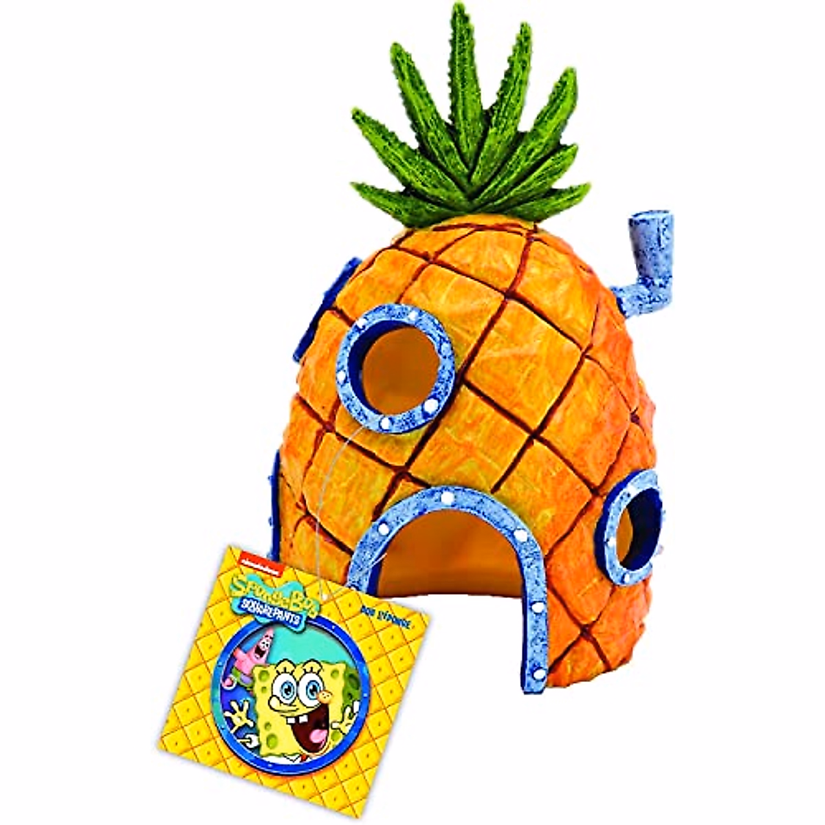 Penn-Plax Spongebob Squarepants Officially Licensed Aquarium Ornament – Spongebob’s Pineapple House – Medium