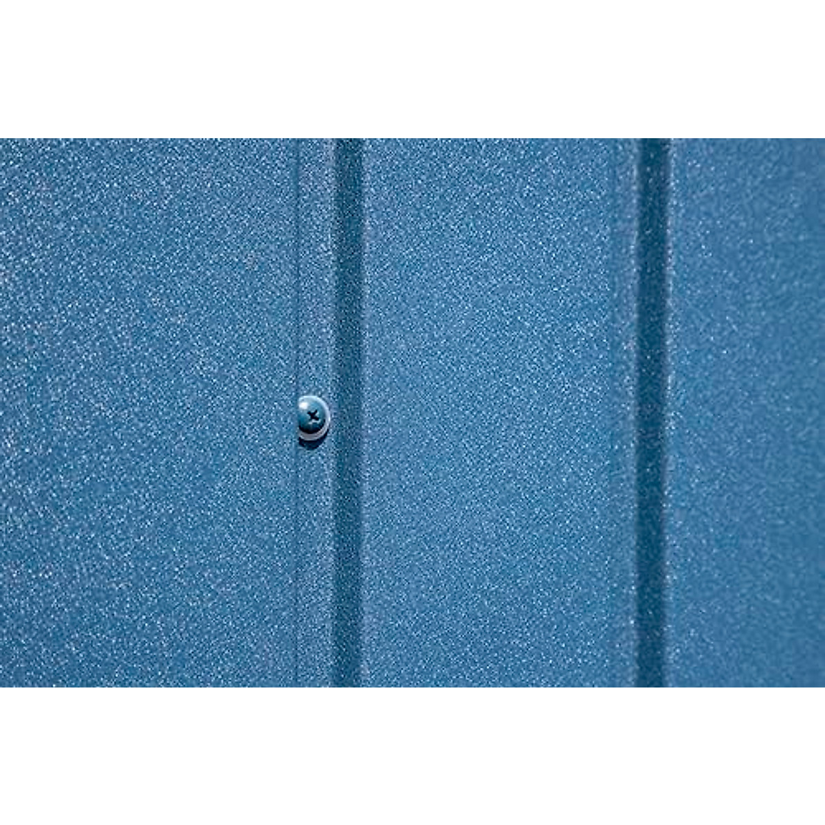 Arrow Shed Elite 14' x 16' Outdoor Lockable Gable Roof Steel Storage Shed Building, Blue Grey