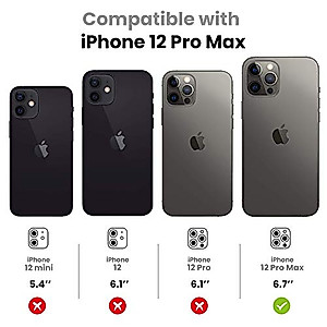 Tensea Compatible with iPhone 12 Pro Max Camera Lens Protector, 9H Tempered Glass Camera Cover Screen Protector for iPhone12 Pro Max 6.7 inch 2020 (Glitter)