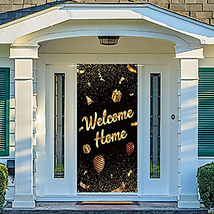 Dill-Dall Welcome Home Door Banner, Housewarming Patriotic Military Decorations, Family Party Supplies, Welcome Back Photo Props