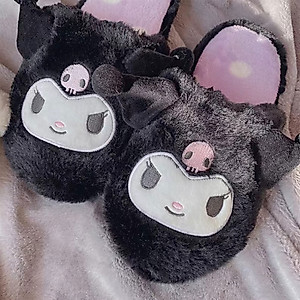 Kawaii Slippers, One Size Fits Most Winter Warm Indoor Bedroom Shoes Women Girls