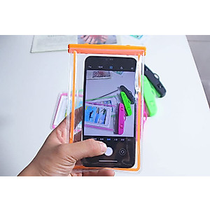 Universal Waterproof Phone Pouch Cellphone Dry Bag Case Compatible with iPhone 13 12 11 Pro Max Mini Xs XR X 8 7 6S Plus SE, Galaxy S21 S20 S10 Plus Note 10+ 9, Pixel 4 XL up to 7" -Black