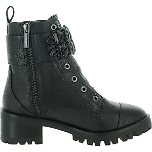 Karl Lagerfeld Paris mens Pippa Combat Boot, Black, 8.5 US