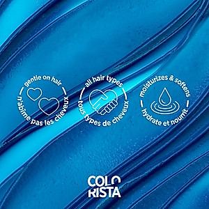 L’Oréal Paris Colorista Semi Permanent Hair Color for Brunettes, Color Depositing Hair Mask Formula, Teal