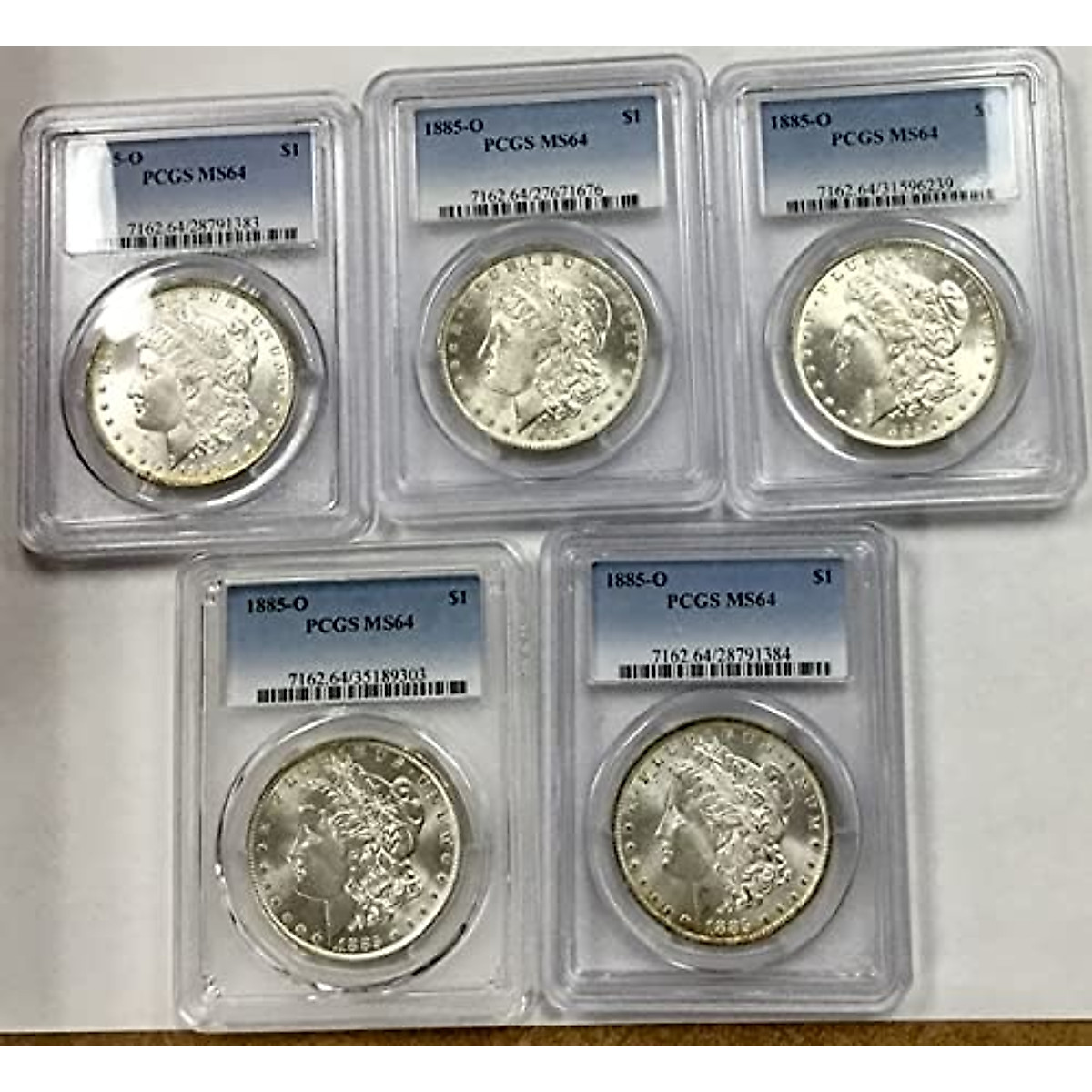 1885 O Morgan Silver Dollar $1 PCGS MS64