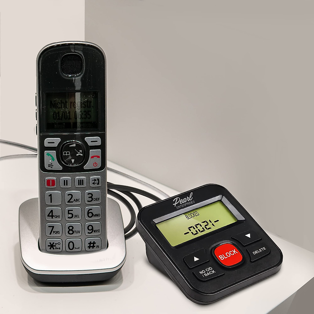 Caller Id Box for Landline Phone Number Lcd Display with Call Blocker - Stop Unwanted Calls, Robocalls, Spam, Telemarketers