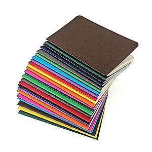 ALIMITOPIA Pocket Notebook Set,Thread-bound Mini Portable Journal Steno Diary Memo Pad Notebook MiniDaily NotePad-3.5x5.5",12 colors,24 Sheets,24 Pack(Ruled Pages)