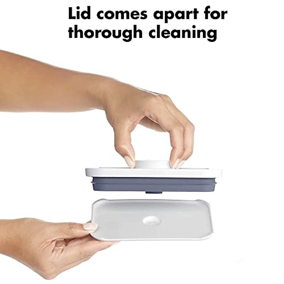 OXO Good Grips POP Container - Airtight Food Storage - 2.7 Qt Rectangle (Set of 4) for Rice and More