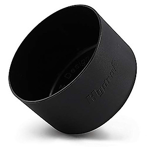 Hydro2Go Protective Silicone Boot Sleeve For Hydro Flask 12-40 oz and Other Sport Water Bottle, Flex Bottle Bottom Cover, Anti-Slip, Anti-Scratch, Anti-Collision, BPA Free Bumper. (black, 12 to 24 oz)