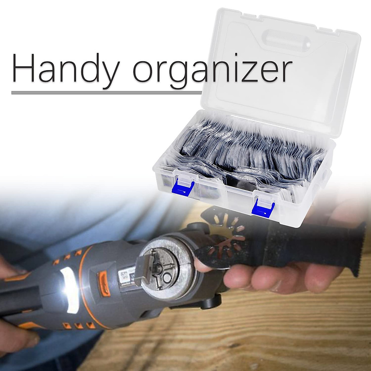 Adust 110 Wood Multitool Blades Kit Multi Tools Blades Oscillating Saw Blades Fit Dewalt Tools Ryobi Bosch Ridgid Milwaukee Rockwell Fein Multimaster Craftsman Oscillating Tool Blades (110)