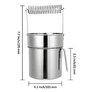 MyLifeUNIT Paint Brush Cleaner, Double Layer Paint Brush Holder with Wash Tank