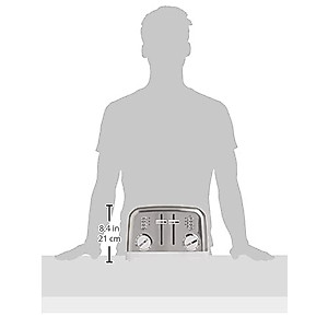 Cuisinart CPT-180WP1 4-Slice Metal Classic Toaster, White/Stainless Steel