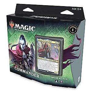 Magic: The Gathering Zendikar Rising Commander Deck – Sneak Attack | 100 Card Ready-to-Play Deck | 1 Foil Commander | Blue-Black