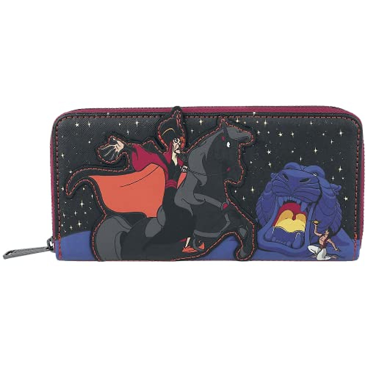 Loungefly Disney Aladdin Jafar Villains Scene Zip Around Wallet Multicolor Medium