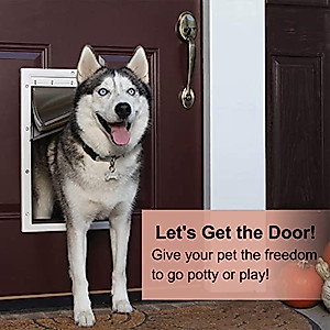 Dog Door Replacement Flaps, Medium Replacement Dog Cat Door Flap Compatible with PetSafe PAC11-11038, Measures 12 7/8'' × 8 1/8'', Durable Doggie Door Flap