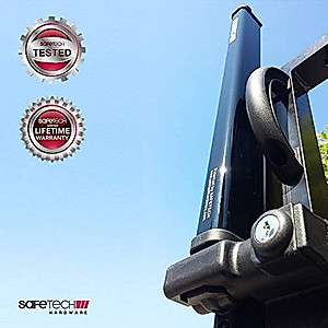 (Set of 2) Safetech SL-50H Magnetic Gate Latch - Top Pull Safety Magnetic Latching Technology Lock for Swimming Pool, Garden, Pool and Various Gates Security Lock for Kids & Pet Safety