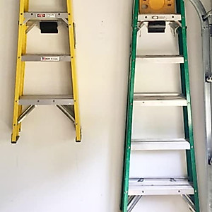 Garage Storage Organizer - Wall Mount Wheelbarrow, Patio Furniture, Chair & Ladder - Garage Storage Organizer 1 Pack