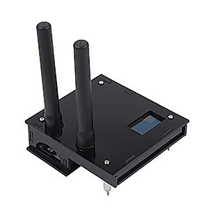Hotspot Module for MMDVM , ABS Hotspot Module Antenna Case Kit with high Performance 32-bit ARM Processor for MMDVM DIY OLED(Black Shell)