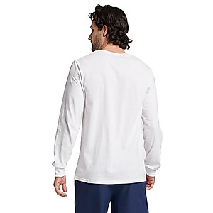 Russell Athletic Mens Cotton Performance Long Sleeve T-Shirt, White, 3XL