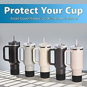 Jmoe USA Boot Sleeves for Stanley 40oz Adventure Quencher H2.0 & 20oz & 30oz IceFlow Tumblers | Protects Against Dents & Scratches | Protector for Bottom of Cup | BPA Free Silicone