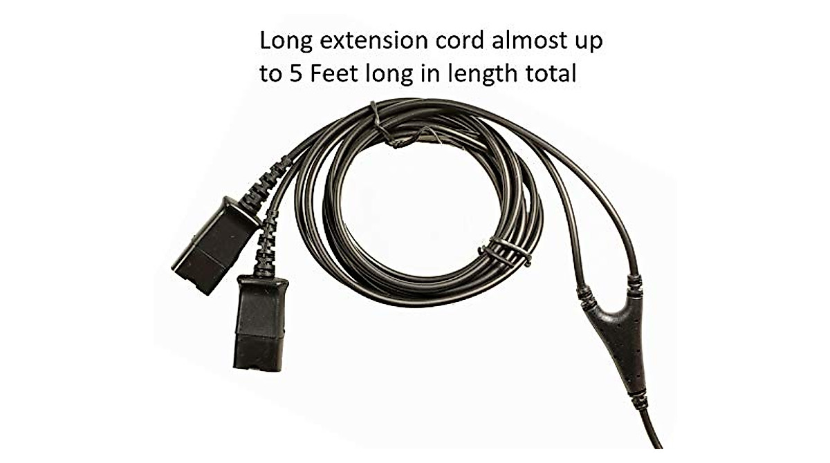 Call Center Headset Y Splitter Adapter for Plantronics QD Headsets