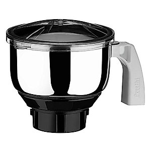 MG 509 Medium Mixer Jar for Eco Twin, Eco Plus/Chef Pro and Blue Leaf, 1-Liter, Silver