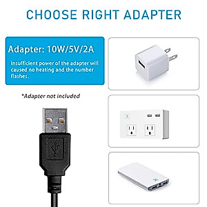 YukiHalu USB Powered Aquarium Heater, 10W/20W/30W Adjustable Mini Fish Tank Heater with External Temperature Controller, LED Display, Used for 0.5-1 Gallon Tank (10W USB)