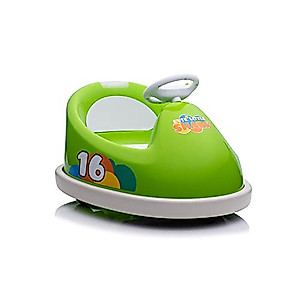 Best Ride On Cars 6 Volt Bumperz Kids Electric Battery Powered Ride On Bumper Car Vehicle with Power Indicator, Anti Collision Bar, and Music, Green