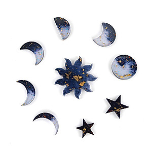 Moon Phase Resin Molds Sun and Star Epoxy Silicone Mold Kits Silicone Mold for Resin Crafts DIY, Making Decoration Pendants/Wall Hanging