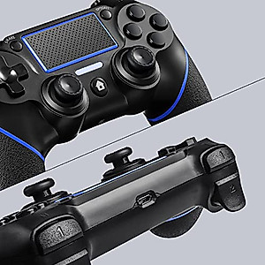 GEOARAL Wireless Controller Compatible with PS4/PC/Slim/Pro with Audio Function and Built-in 6-Axis Gyroscope