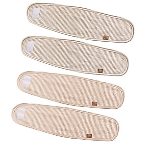 SUPVOX 4pcs Infant Belly Bands Infant Umbilical Belts Toddler Belly Protection Wraps Cotton Adjustable Navel Protectors (Random Color)