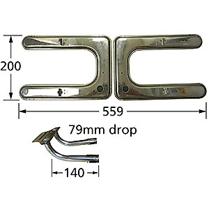 Stainless Steel Burner and Venturi for Fiesta Grills