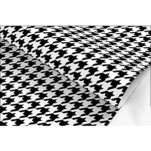 Self-Adhesive Vinyl Black White Plaid Shelf Liner Contact Paper for Cabinets Dresser Drawer Furniture Wall Arts and Crafts Decal 17.7X117 Inches