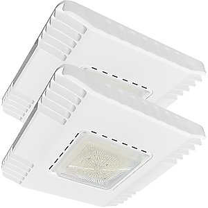 150W LED Canopy Light, 21000LM 5700K Daylight Super Bright Gas Station Carport Ceiling Light, IP65 Waterproof LED Garage Canopy Light (600W HID/HPS Equivalent) 100-277VAC DLC & UL Listed (2Pack)