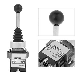 Joystick Switch, XD2-PA22CR Model, Waterproof Oilproof 2NO Joystick Switch, for DC Circuits for Magnetic Starter