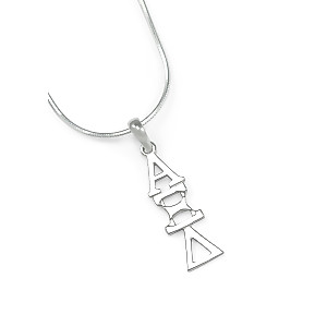 The Collegiate Standard Alpha Xi Delta Sorority Sterling Silver Lavaliere