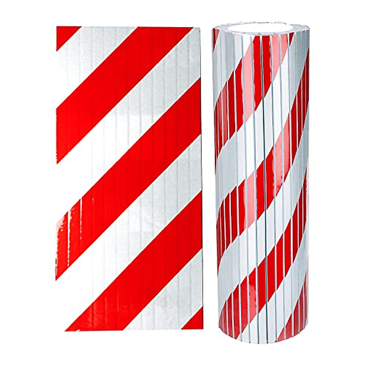 Garage Smith GWP06 Garage Wall Protector Foam Wall Column Corner Guard for Parking Garages - Reflective Wall Edge Protector - Wall Corner Edge and Bumpers Guards (2-Pack(White Red))