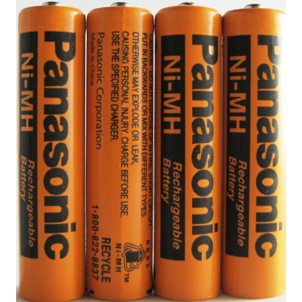 8 Pack Panasonic NiMH AAA Rechargeable Battery for Cordless Phones with 2 Battery Cover Cases (Bulk Packaging Non-Retail Packaging)
