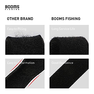 Booms Fishing PB4 Fishing Rod and Reel Case 4.4ft~5ft and RS3 Fishing Rod Wrap Pole Straps 9.6" 6pcs