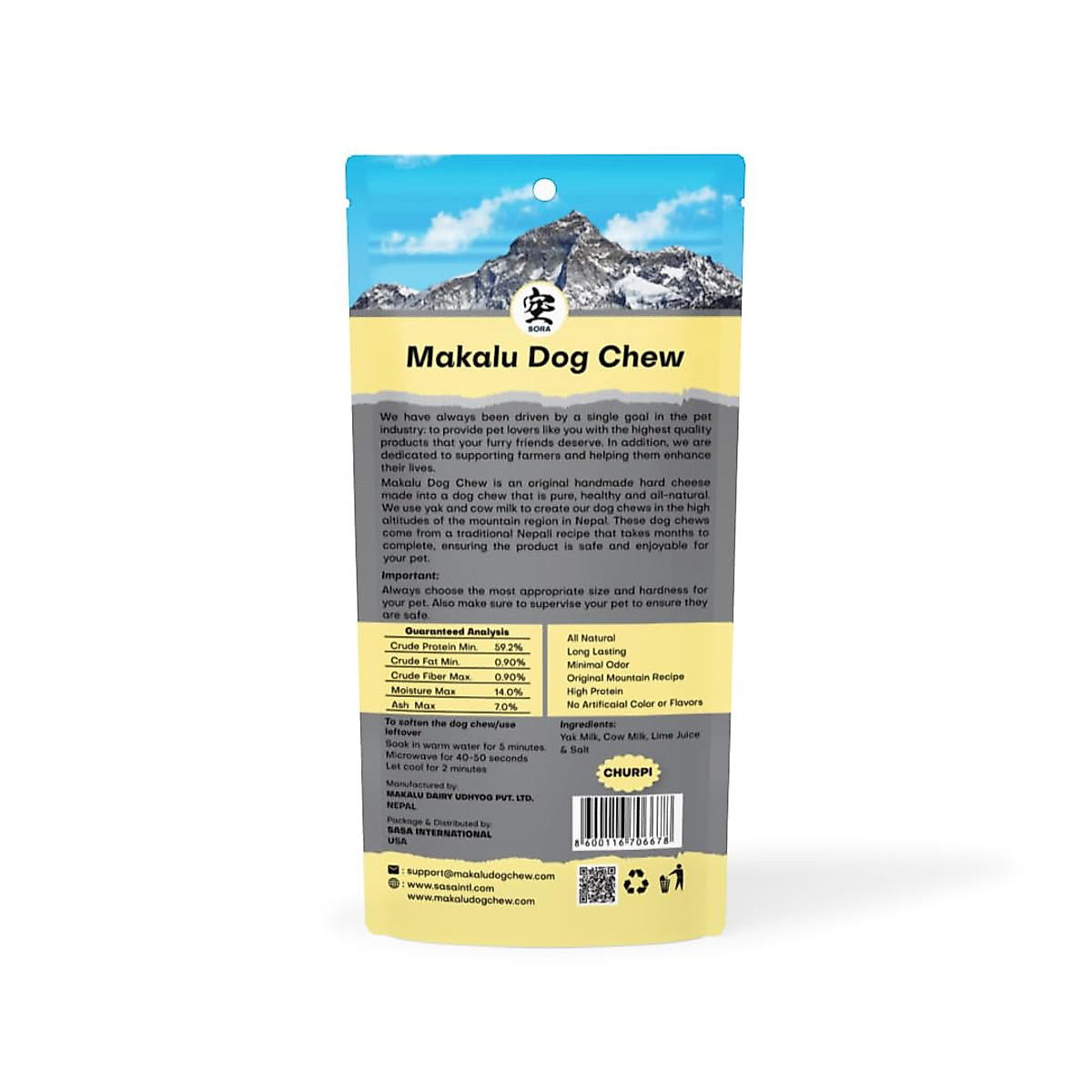 MAKALU DOG CHEW, Odor-Free Bully Sticks (15Ibs and Under) Milk Chews for Pups, Healthy Single Ingredient Chew Treat for Aggressive Chewers, Best Dental Dog Treats