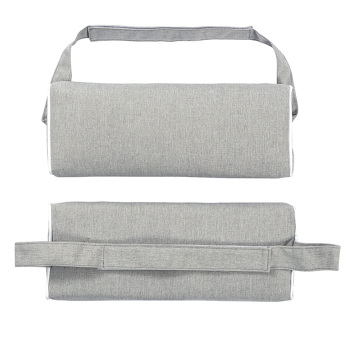 Enipate Outdoor Chaise Lounge Head Pillow, Pack of 2 Water Resistant Headrest Pillows with Elastic Band for Pool Patio Chairs