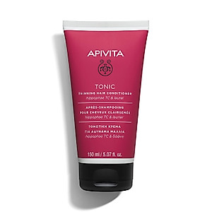 Apivita Tonic Thinning Hair Conditioner 150ml with Patented Hippophae Tonic Complex, Laurel and Propolis - Strengthens Hair, Prevents Breakage, Detangles and Adds Volume