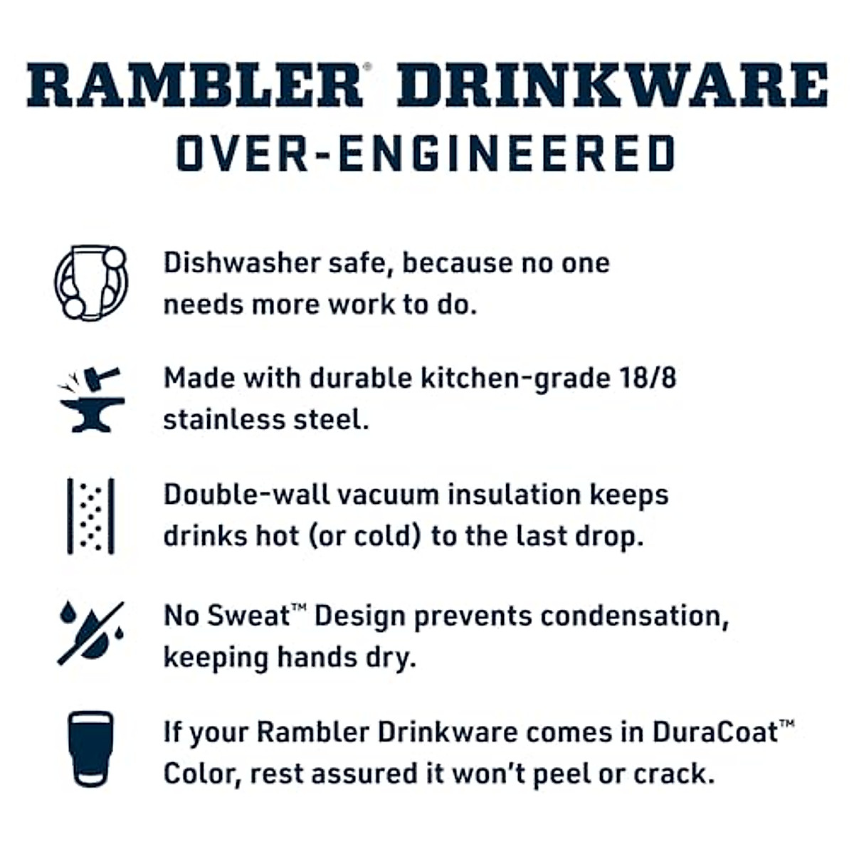 YETI Rambler 25 oz Tumbler with Handle and Straw Lid, Travel Mug Water Tumbler, Vacuum Insulated Cup with Handle, Stainless Steel, Big Wave Blue