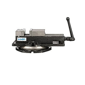 HHIP 3900-2102 Pro-Series Heavy Duty Milling Vise with Swivel Base, 4" Jaw Width, 4" Jaw Opening (Pack of 1)